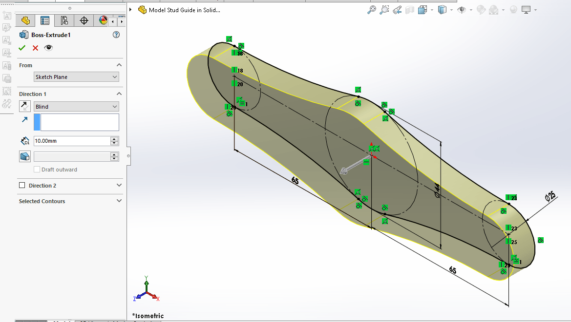 Model Stud Guide in SolidWorks – Mechnexus