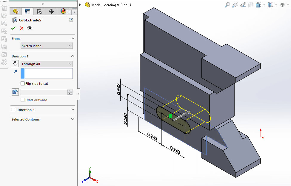 Model Locating V-Block in SolidWorks : (Gallery Serial No.13) – Mechnexus