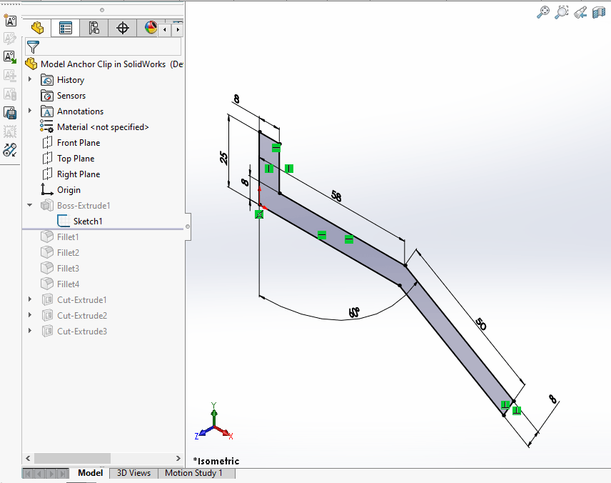 Model Anchor Clip in SolidWorks – Mechnexus