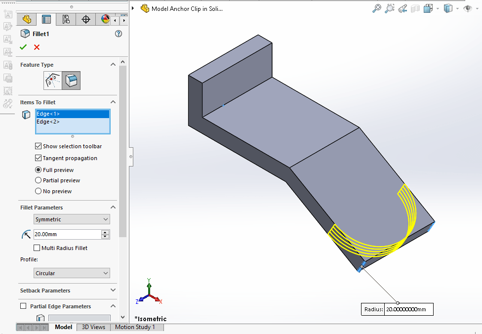 Model Anchor Clip in SolidWorks – Mechnexus