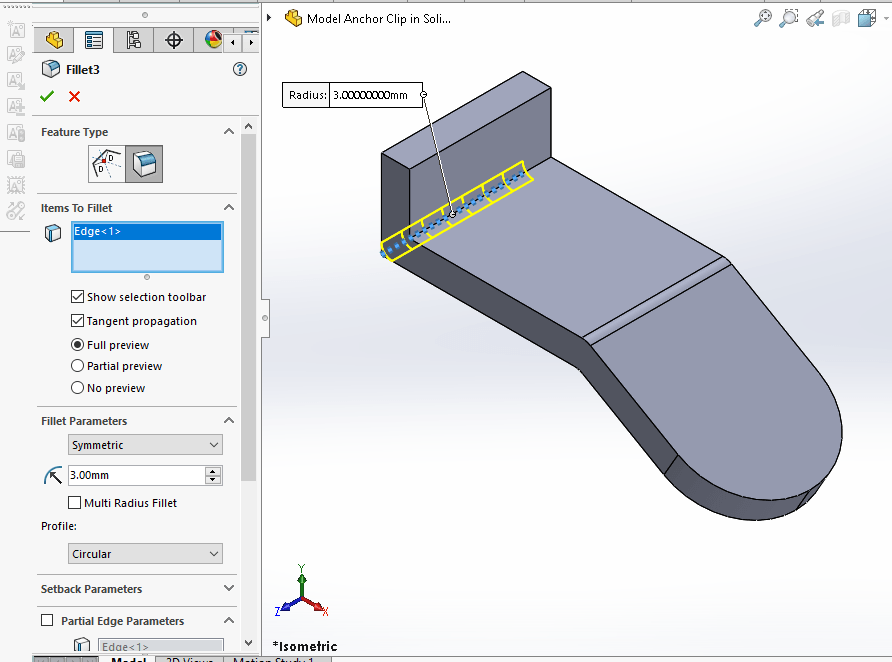 Model Anchor Clip in SolidWorks – Mechnexus