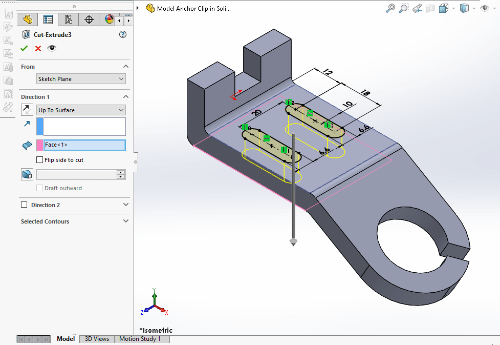 Model Anchor Clip in SolidWorks – Mechnexus