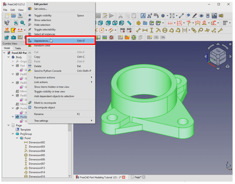 Add Active 3D view in FreeCAD Drawing – Mechnexus