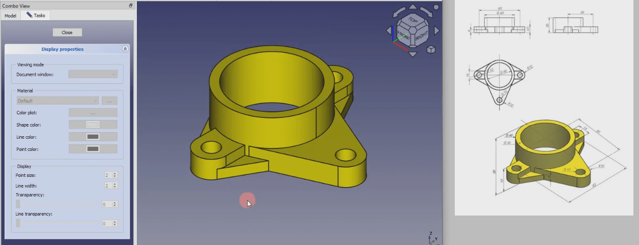 Add Active 3D view in FreeCAD Drawing – Mechnexus