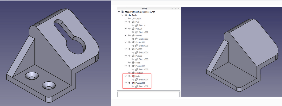 Suppress Part Feature in FreeCAD – Mechnexus
